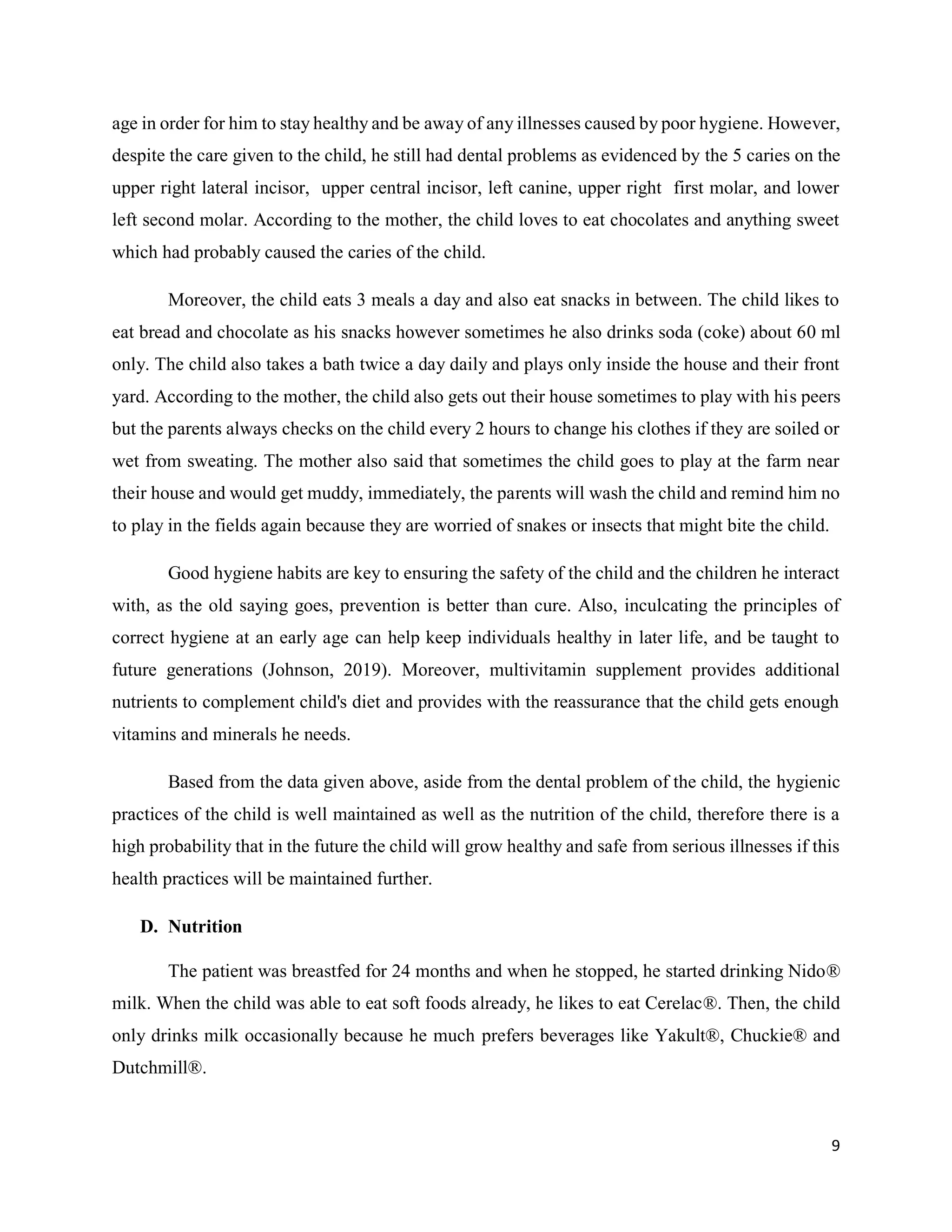 Growth and development case study | PDF