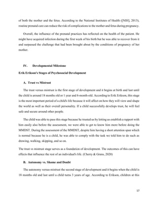 Growth and development case study | PDF