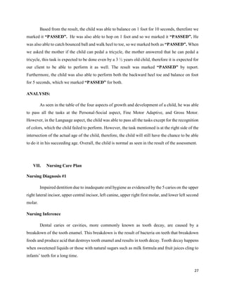 Growth and development case study | PDF