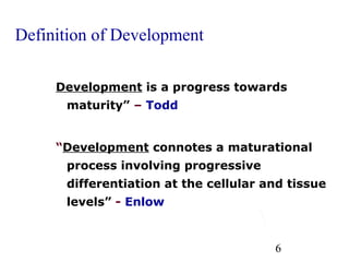 Growth and development concept, theory and basics | PPT