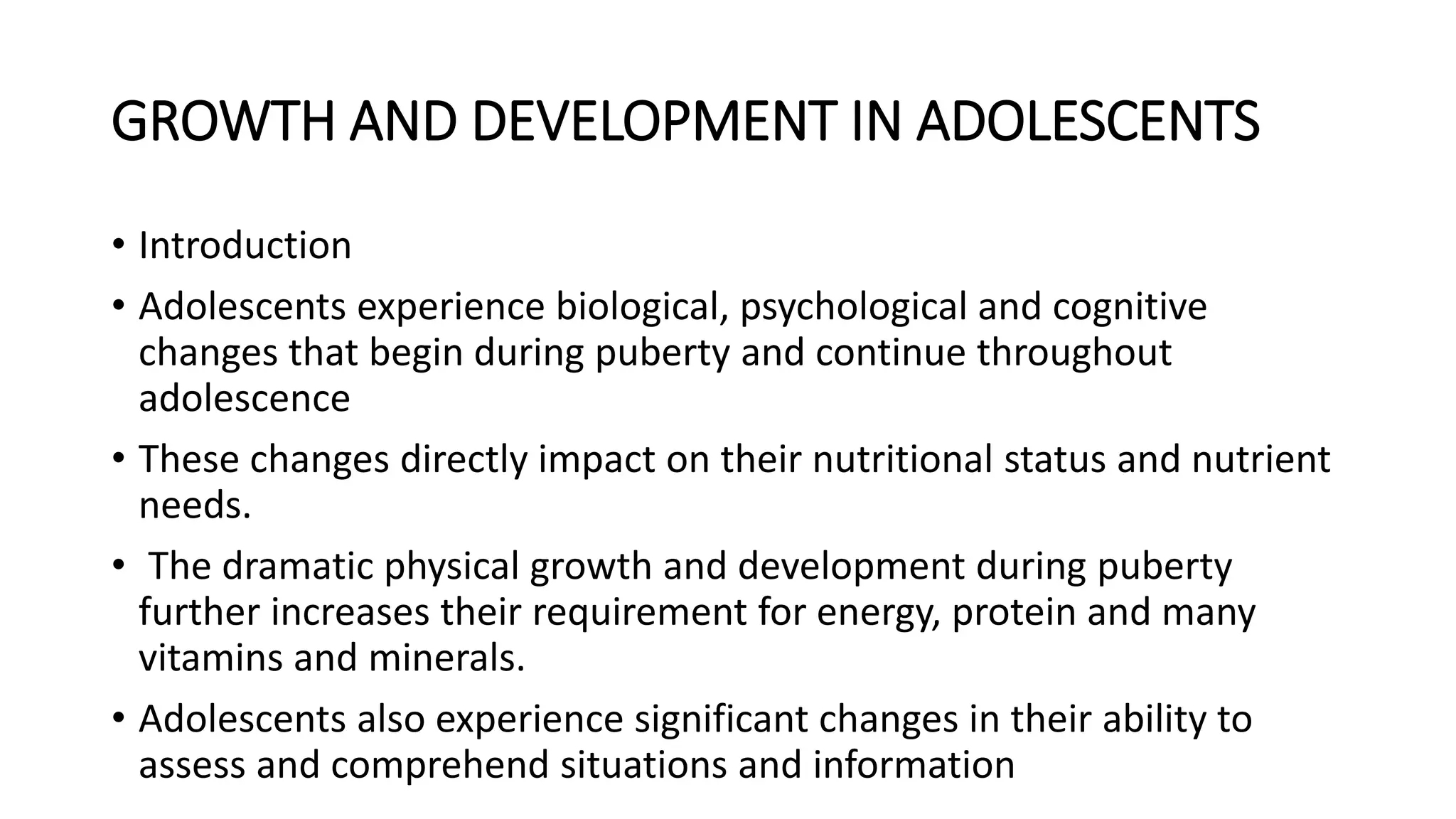 GROWTH AND DEVELOPMENT IN ADOLESCENTS.pptx