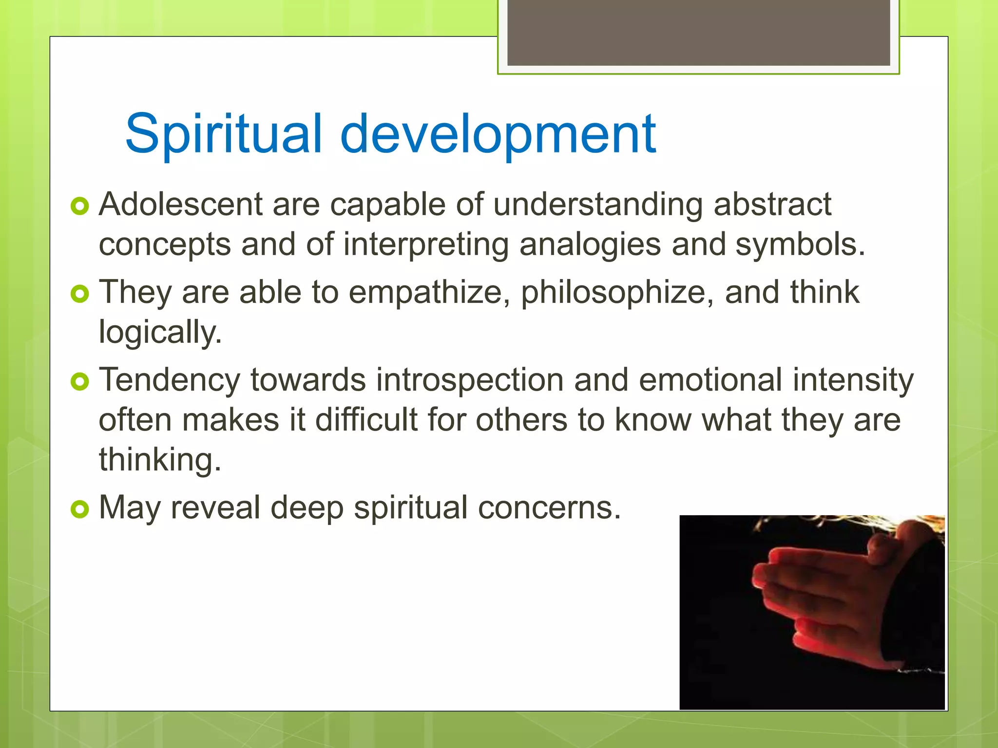 Growth and development of adolescence | PPTX