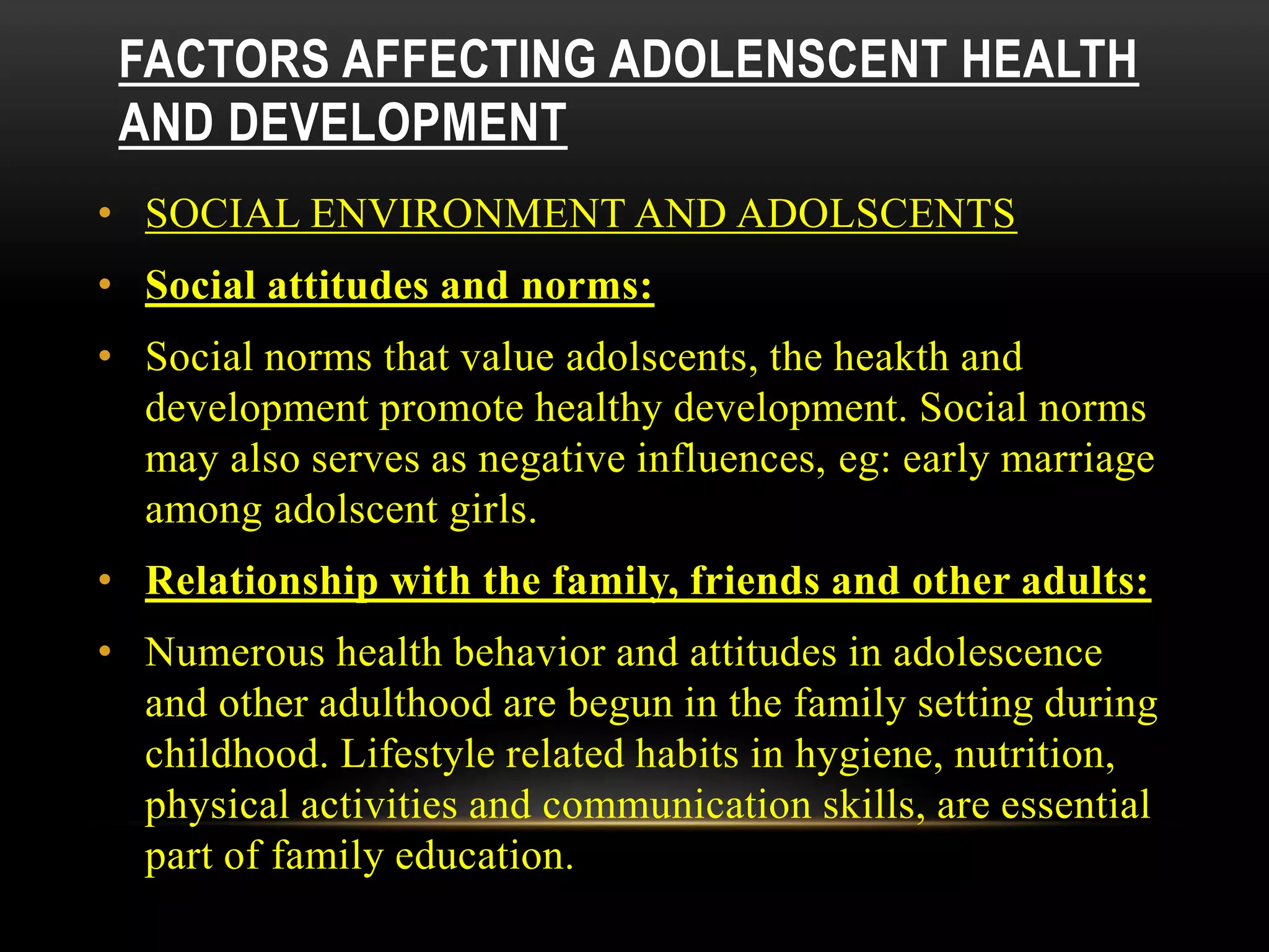 Growth and development of adolescent (NURSING) | PPTX