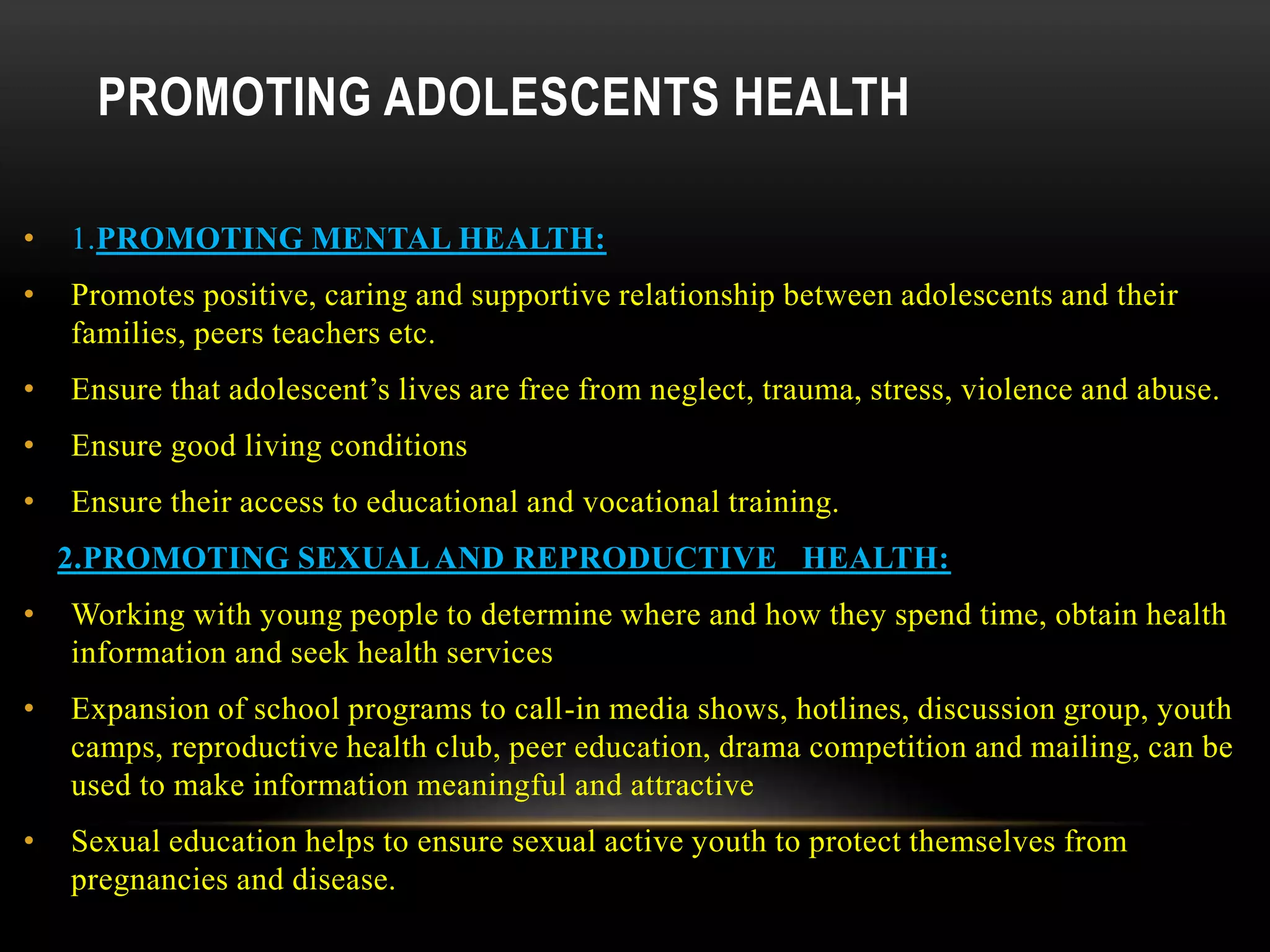 Growth and development of adolescent (NURSING) | PPTX