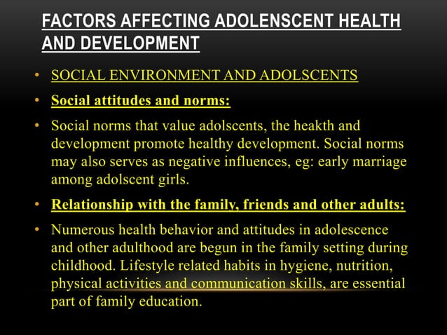 Growth and development of adolescent (NURSING) | PPTX