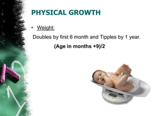 Growth and development of an infant | PDF