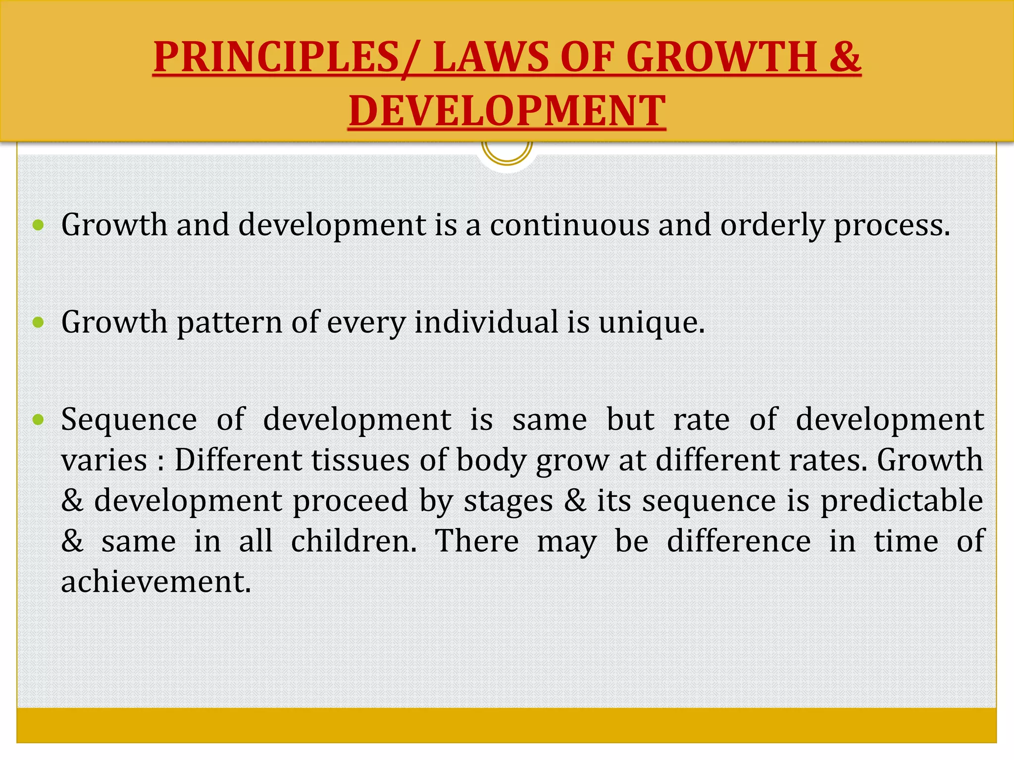 Growth and development of children | PPTX