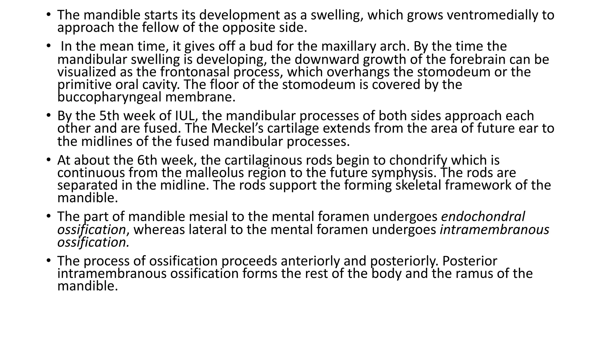Growth and development of facial structures | PDF