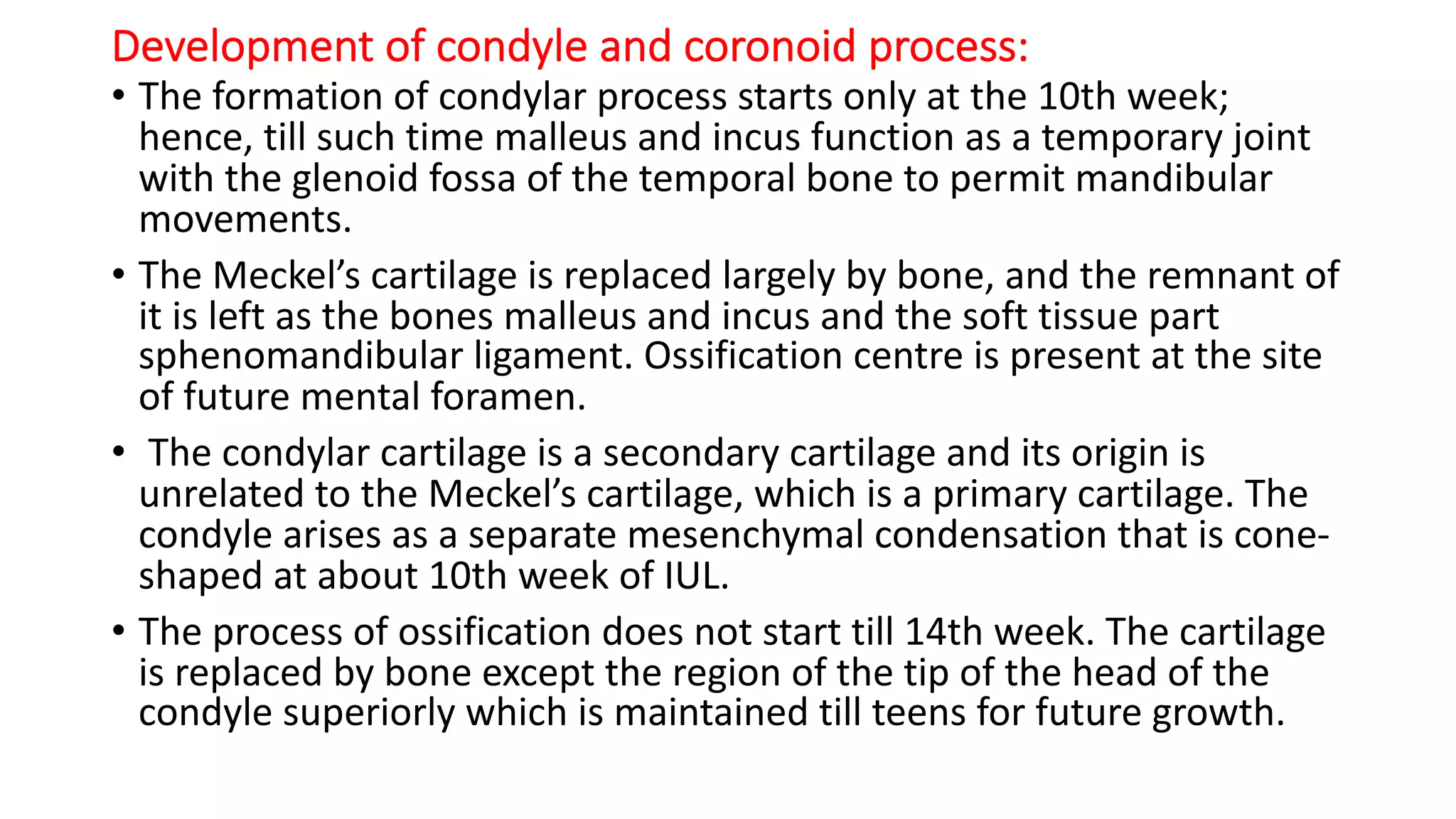 Growth and development of facial structures | PDF