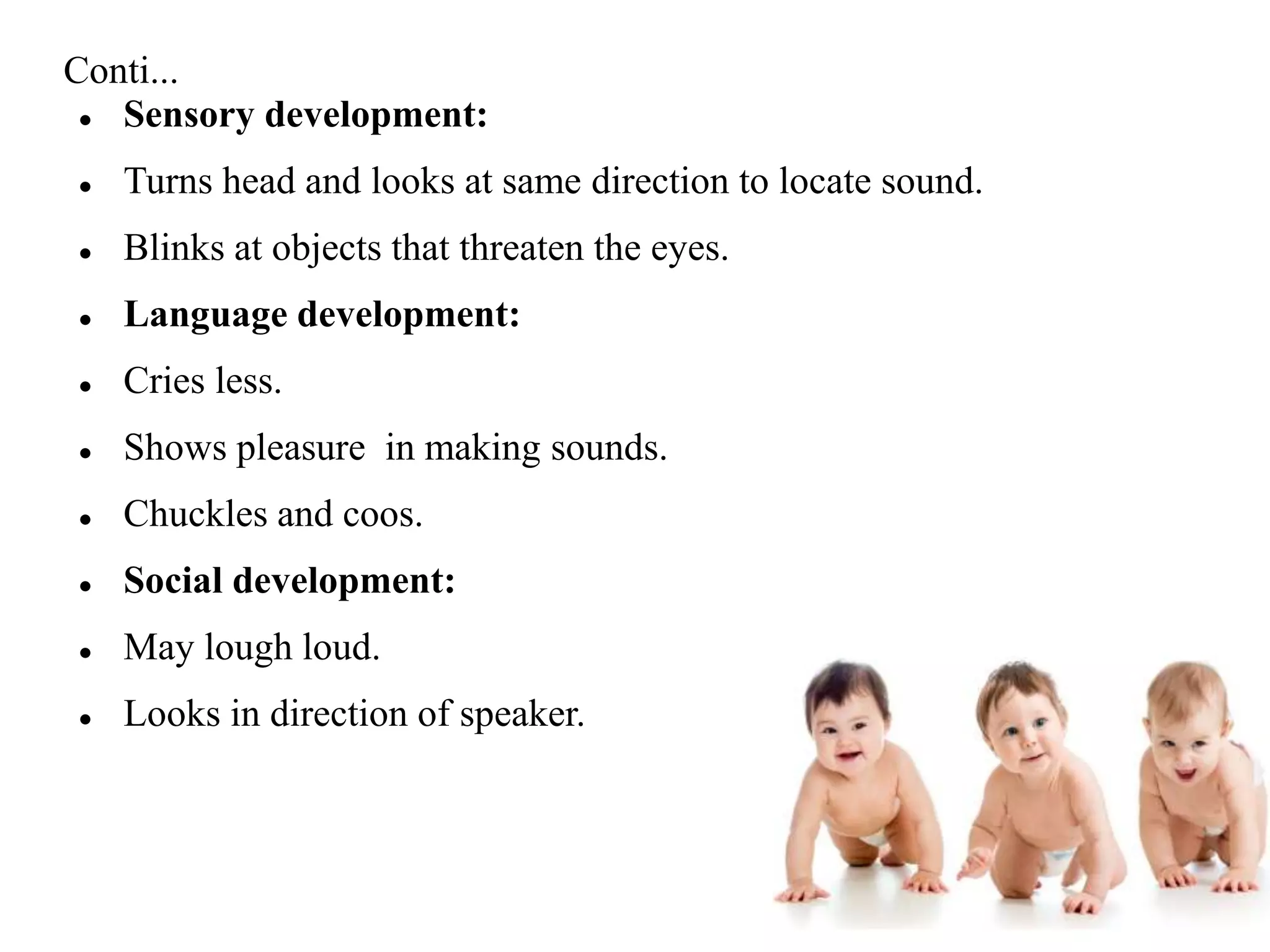 Growth and development of infant ppt | PPTX