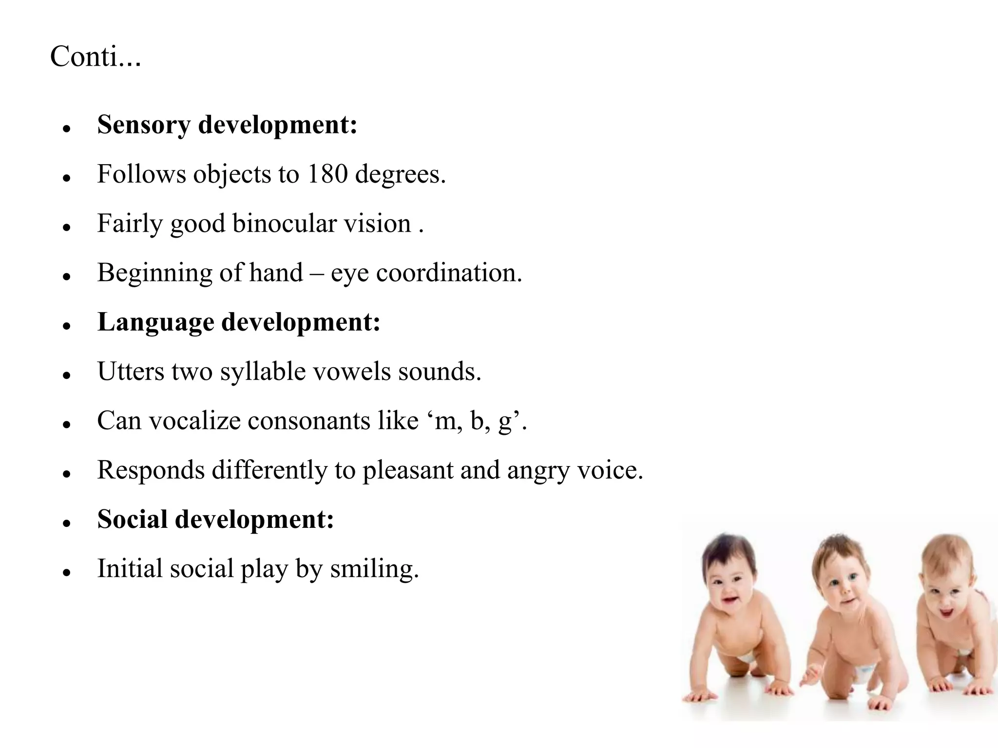 Growth and development of infant ppt | PPTX