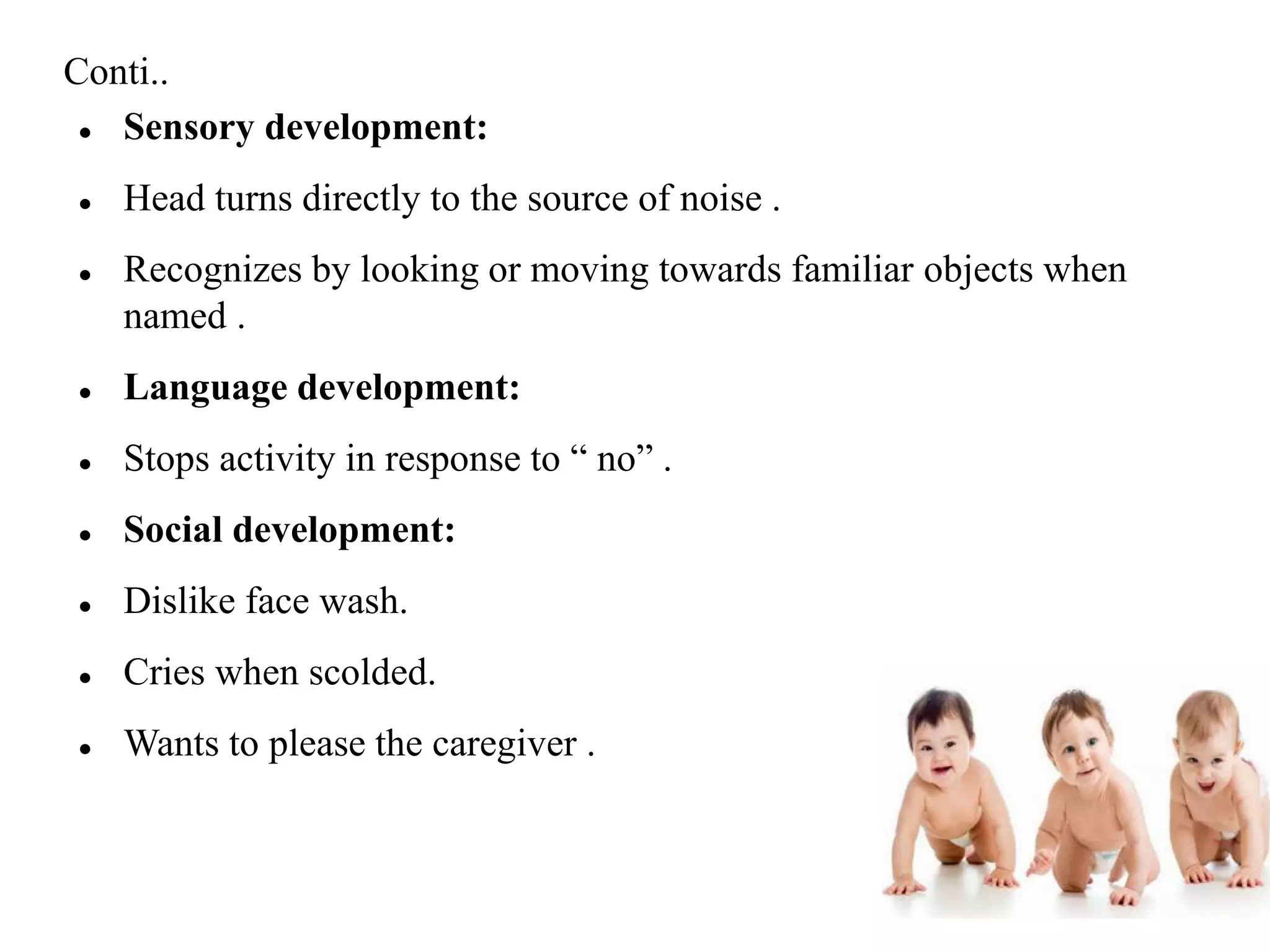 Growth and development of infant ppt | PPTX