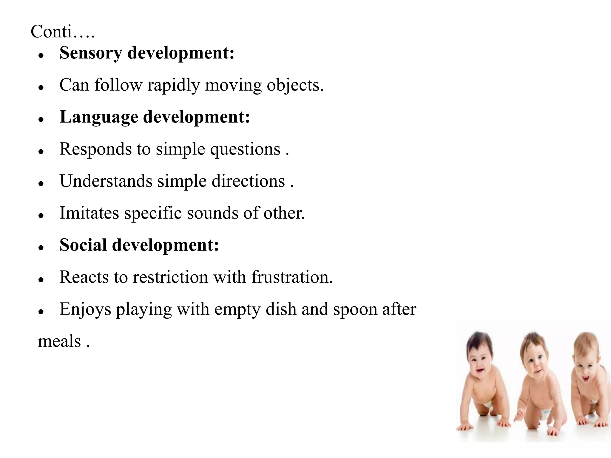 Growth and development of infant ppt | PPTX