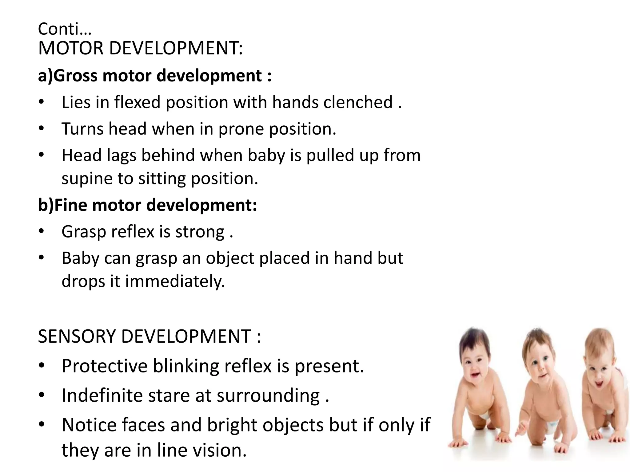 Growth and development of infant ppt | PPTX