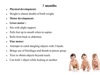 Growth and development of infant ppt | PPTX
