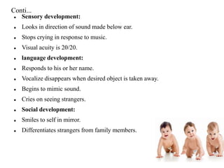 Growth and development of infant ppt | PPTX