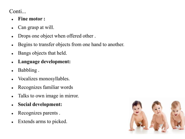 Growth and development of infant ppt | PPTX | Parenting Babies and ...