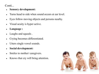 Growth and development of infant ppt | PPTX