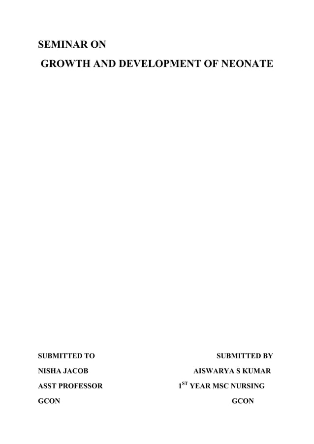 Growth and development of neonate (1) | DOCX