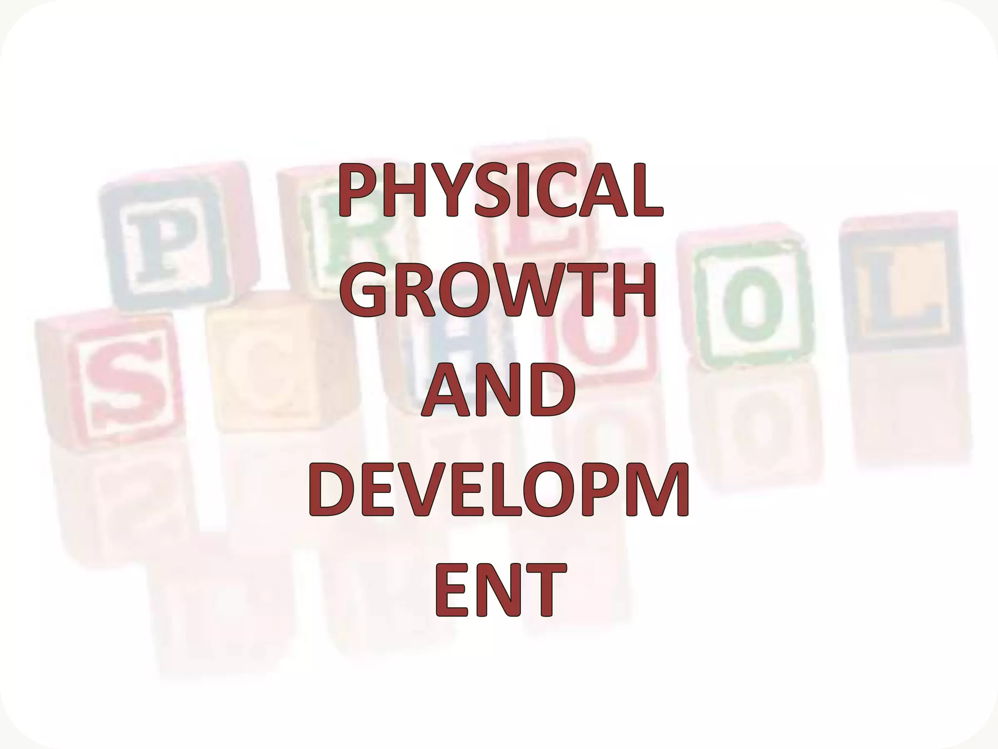 Growth and development of preschooler | PPTX