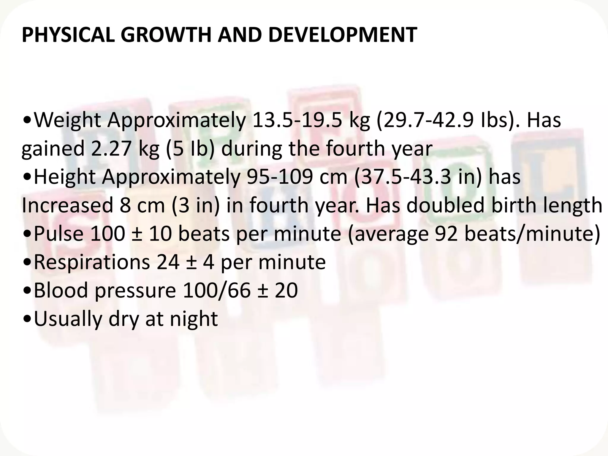 Growth and development of preschooler | PPTX