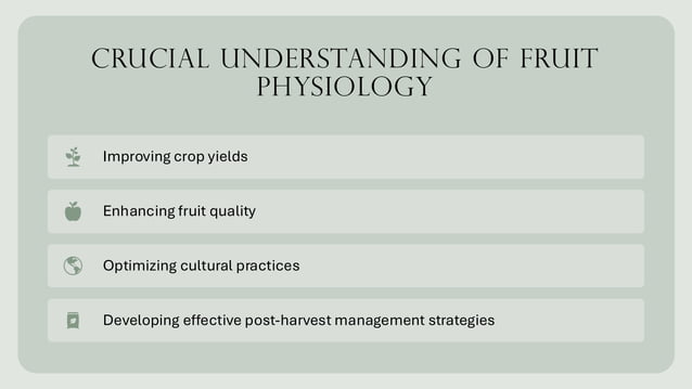 Physiology of fruit : fruit set, development, growth, flower and fruit ...