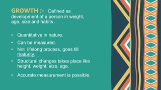 GROWTH AND DEVELOPMENT for B.Ed & M.Ed students | PDF