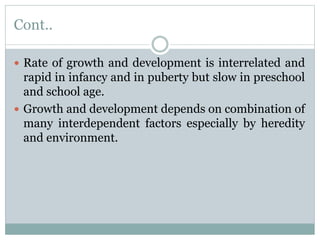 Growth and development principles and factors affecting growth and ...