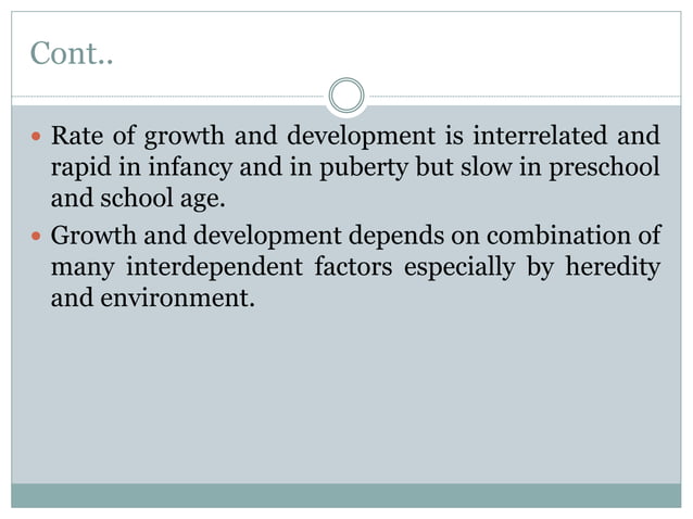 Growth and development principles and factors affecting growth and ...