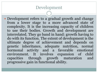 Growth and development principles and factors affecting growth and ...