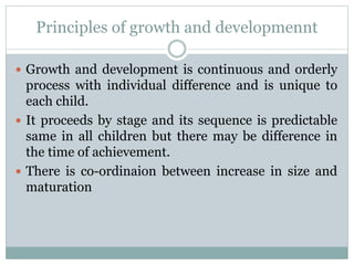 Growth and development principles and factors affecting growth and ...
