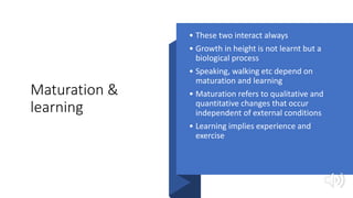 Growth and developoment lesson 2 | PPTX