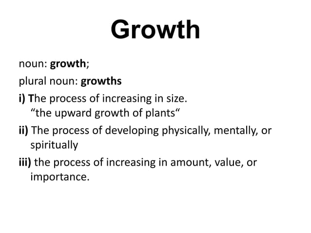 Growth and evolution yr13 | PPT