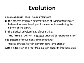 Growth and evolution yr13 | PPT