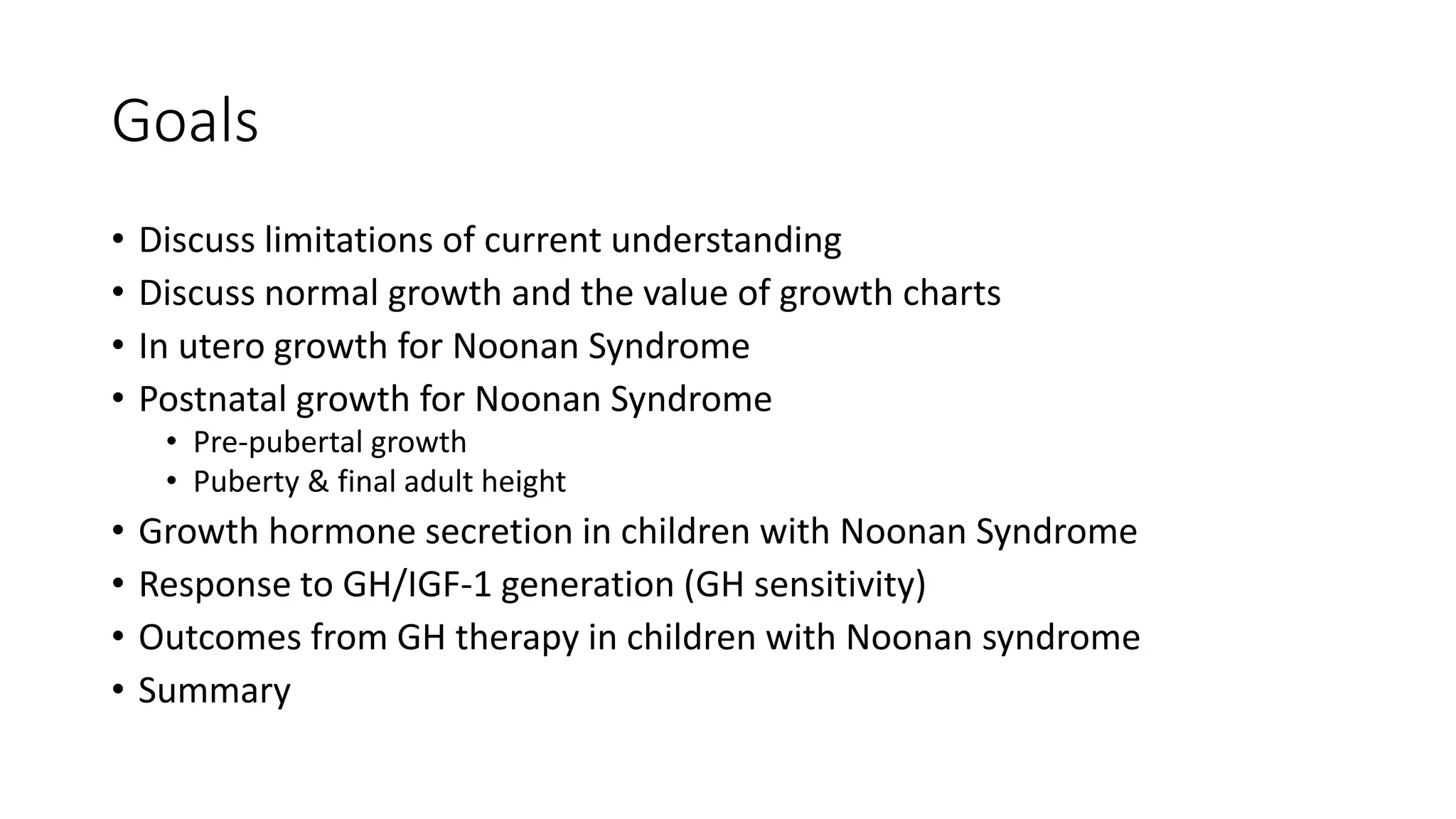 Growth and growth hormone therapy in children with noonan syndrome | PPTX
