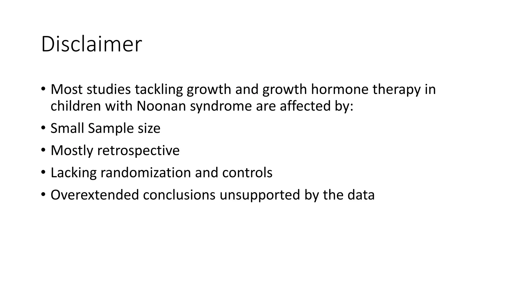 Growth and growth hormone therapy in children with noonan syndrome | PPTX Growth and growth hormone therapy in children with noonan syndrome | PPTX