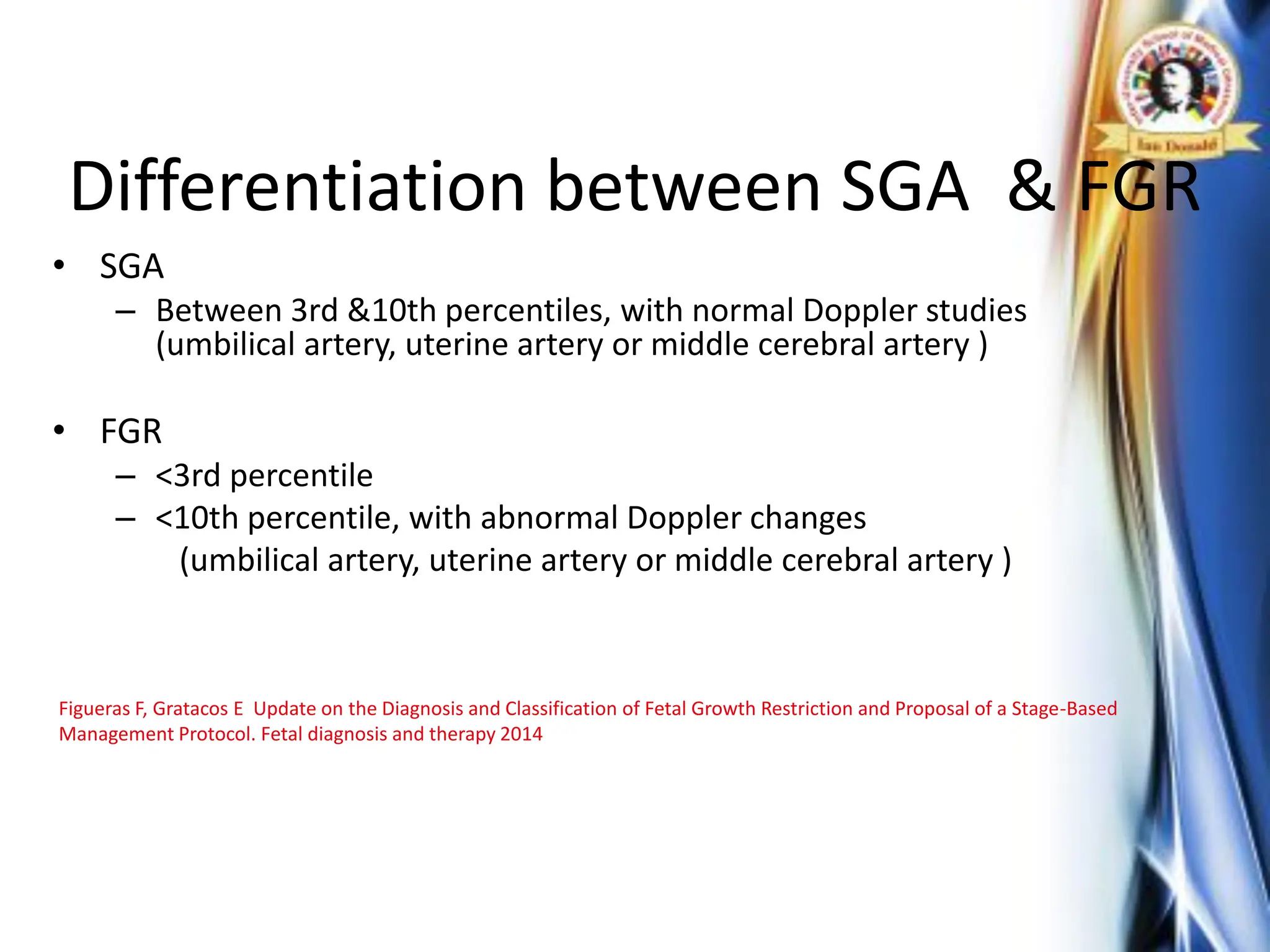 FETAL GROWTH ASSESSMENT CONCEPT OF F.G.R. & PLOTTING GROWTH CHARTS | PDF