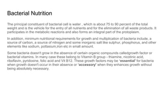 Growth and nutrition in bacteria .pptx