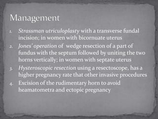 Growth anomalies of the female genital tract | PPT