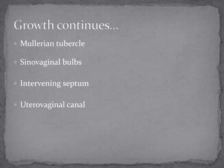 Growth anomalies of the female genital tract | PPT