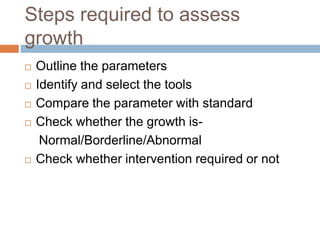 Growth assesment in children | PPTX
