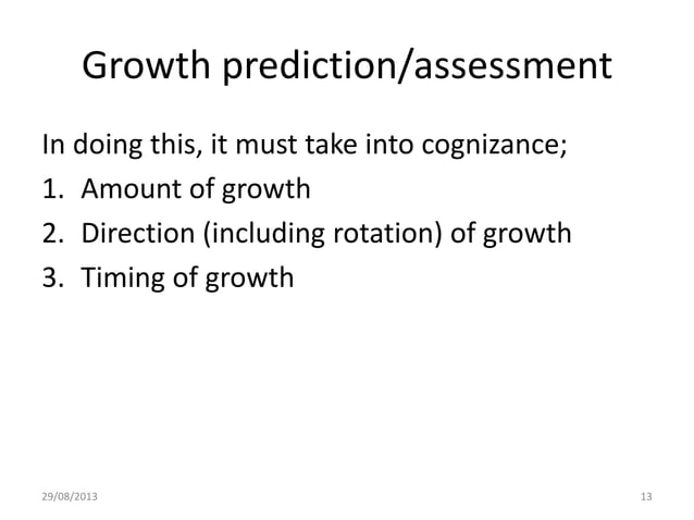 Growth assessment in orthodontics using radiograph by dr aghimien | PPTX