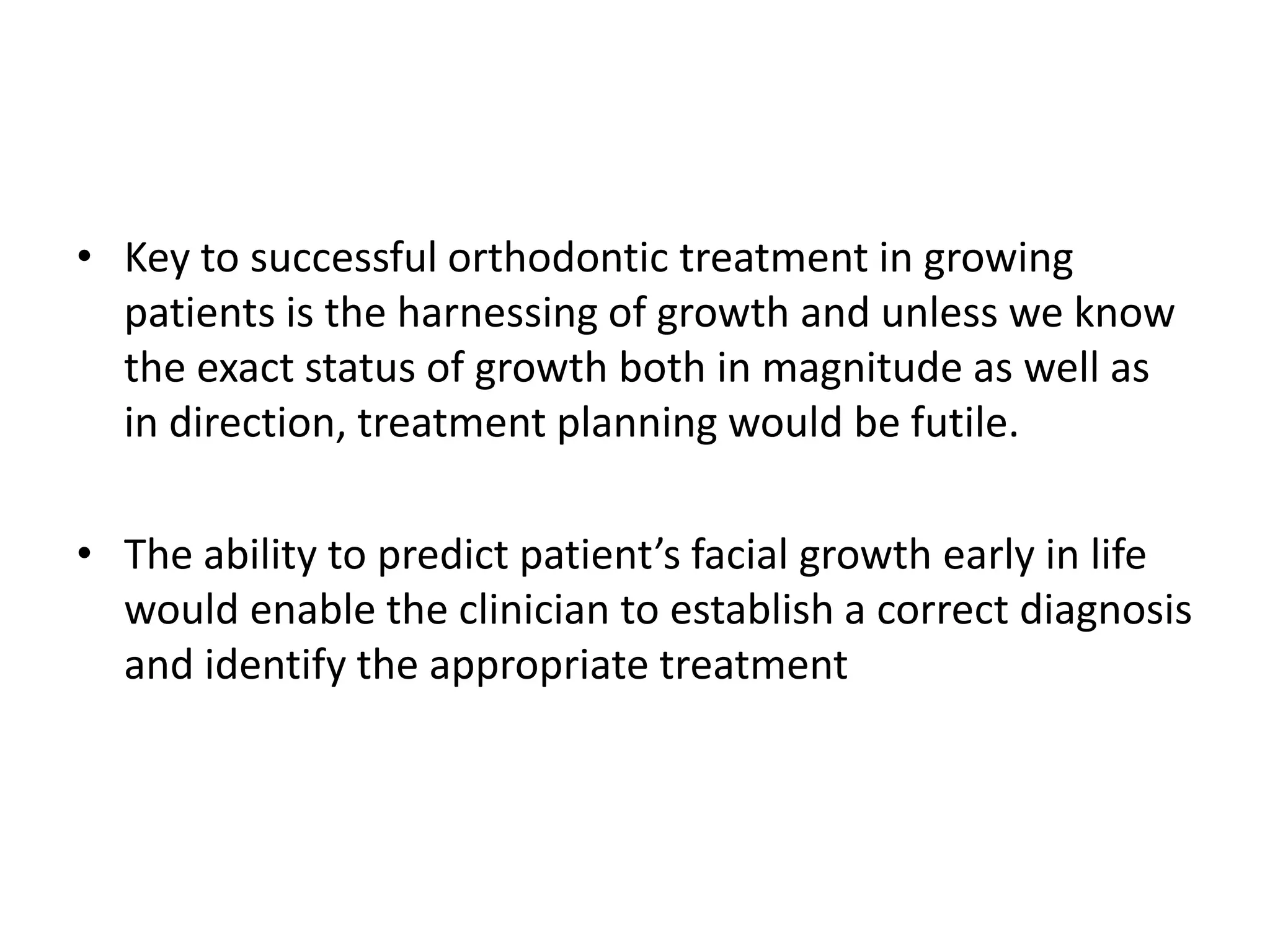 Growth assessment in Orthodontics | PDF