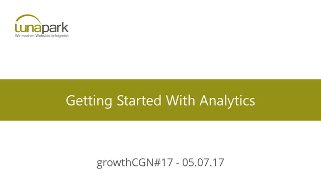 Getting started with Google Analytics | PDF