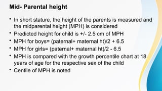 growth charts in pediatrics for assessment | PPTX