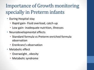 Growth charts in Neonates- Preterm and term | PPTX