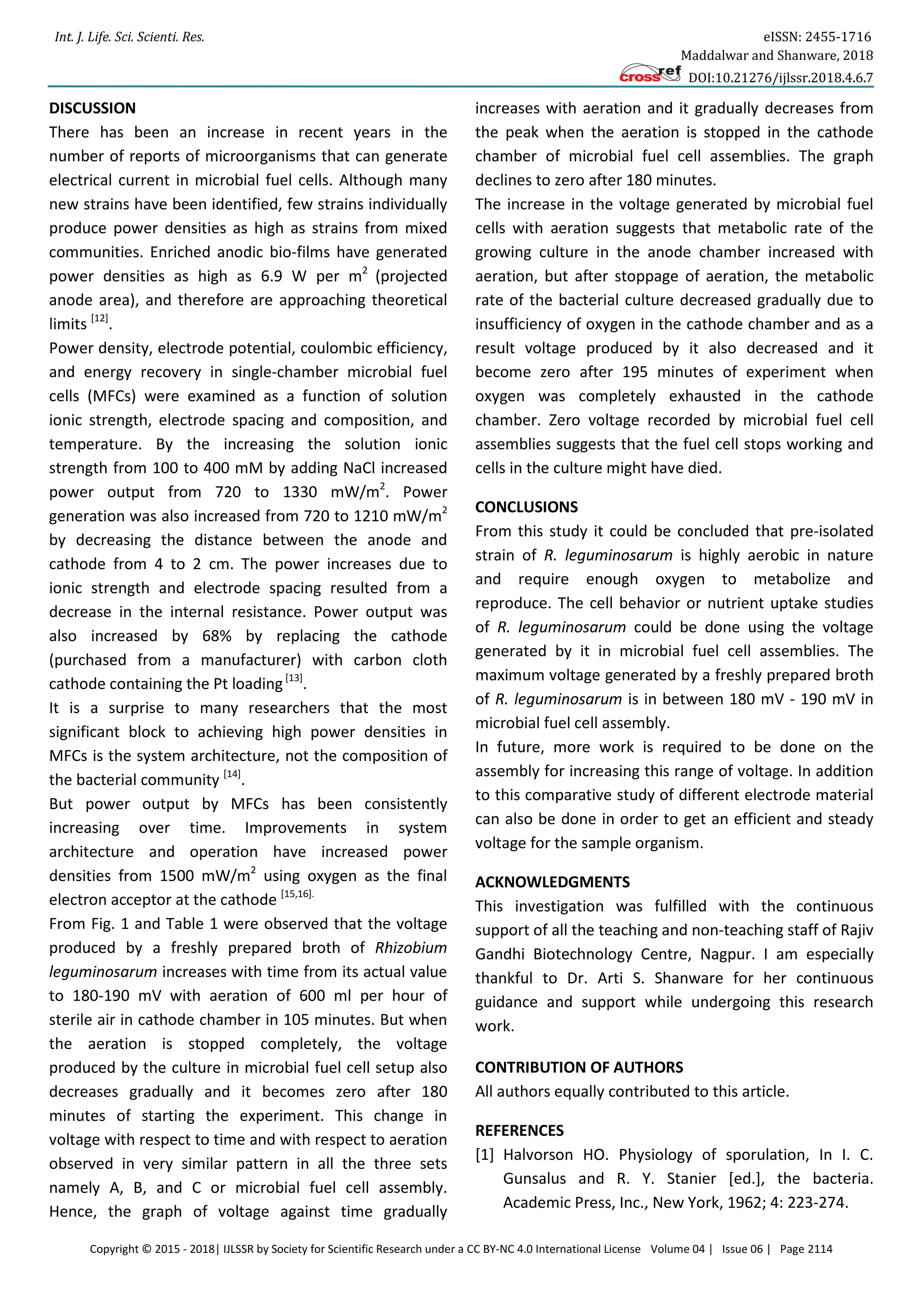 Growth Curve Analysis of Rhizobium leguminosarum Using Voltage Produced ...