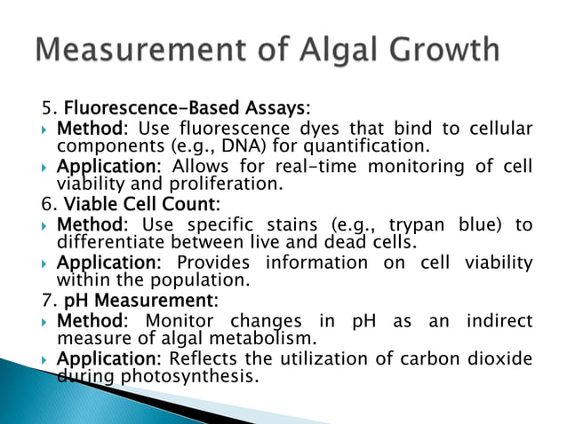 Growth curve and Measurement of algal growth | PPTX