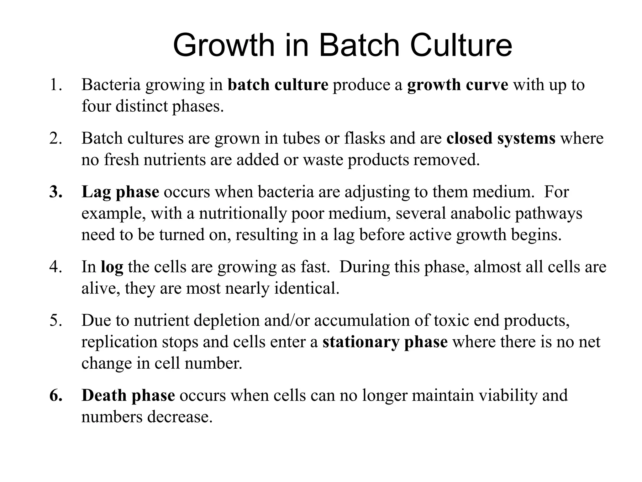 Growth curve of bacteria and factors effect bacterial growth curve | PPT