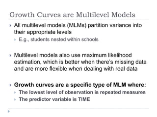 A gentle introduction to growth curves using SPSS | PPTX